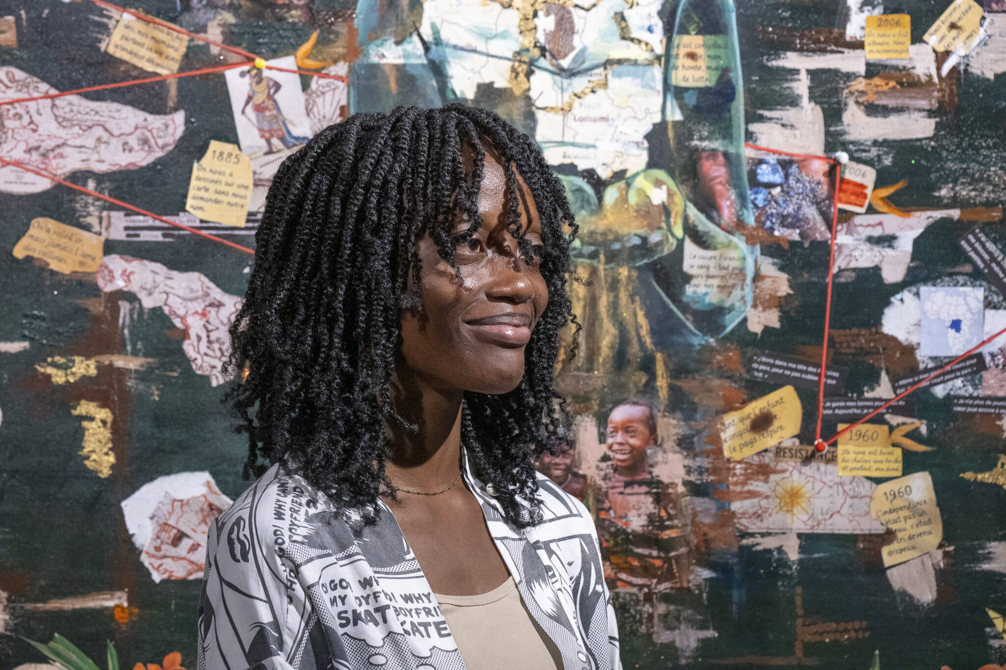 Manuella Alonge, lauréate de la Bourse de résidence Leridon 2025 et Destin Ushindi lauréat d’une ...